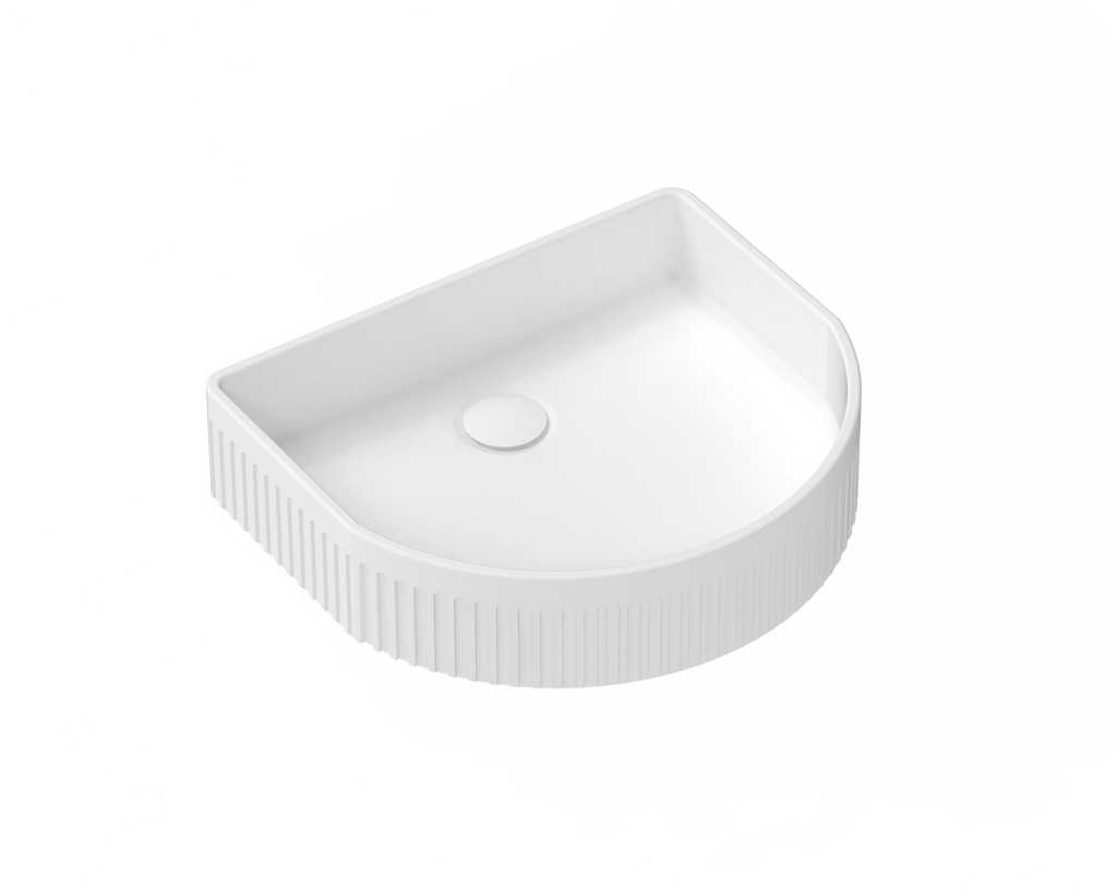 Arch Fluted Vessel Sink | Home Bathroomware